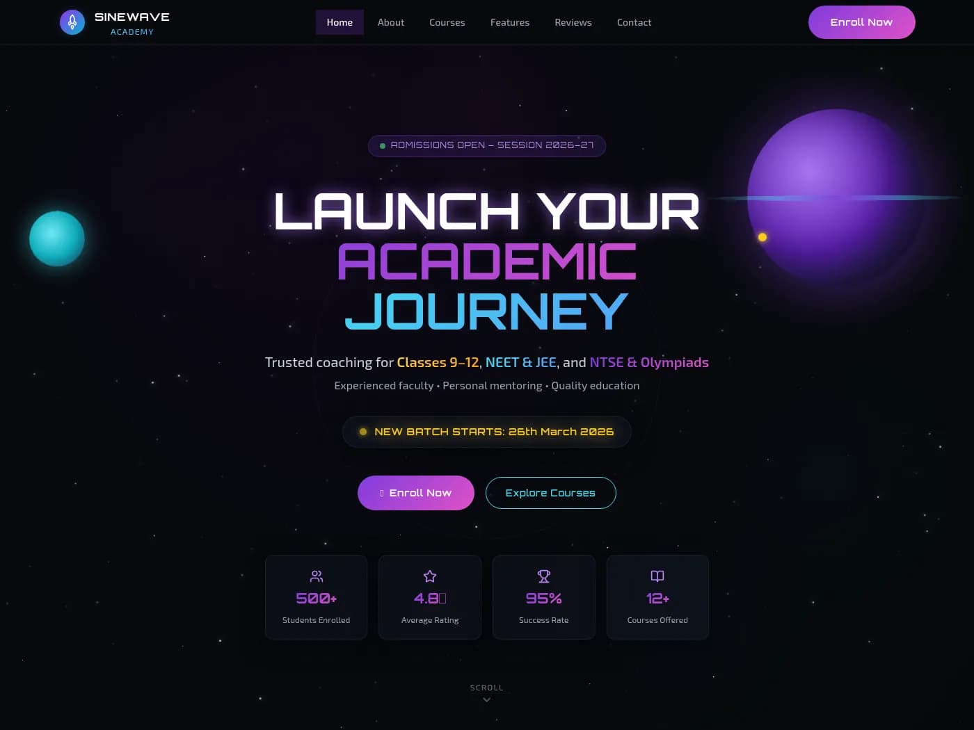Sinewave Academy Portal
