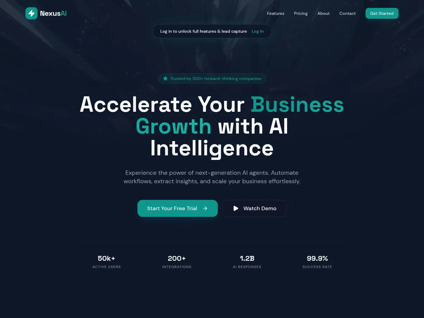Sleek Single Page Site