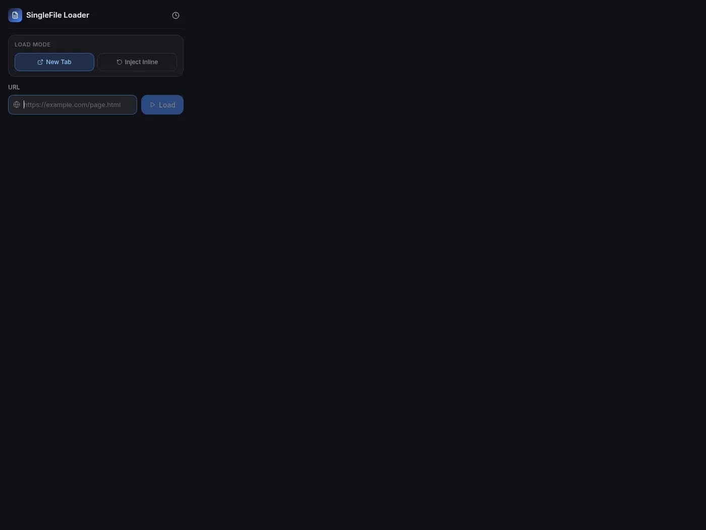 SingleFile Loader Extension