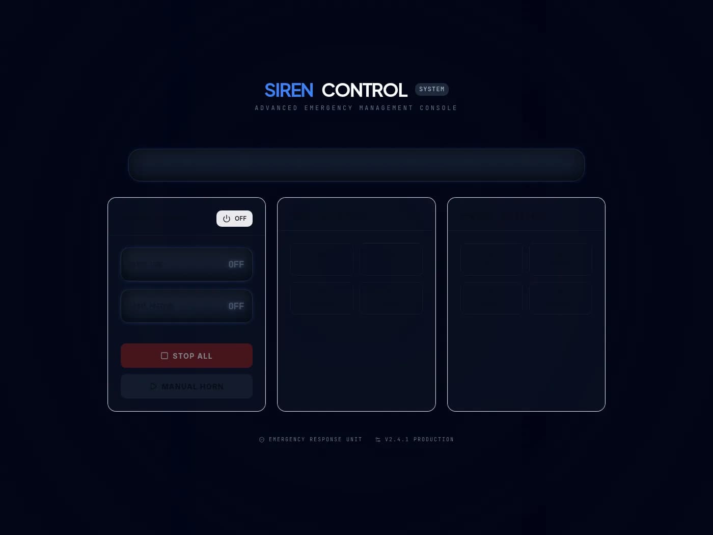SirenControl Dashboard