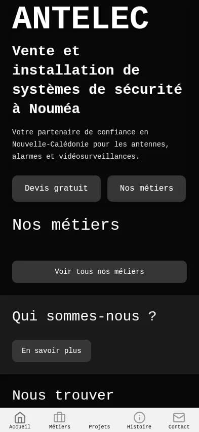 Cloner Le site antelec.nc