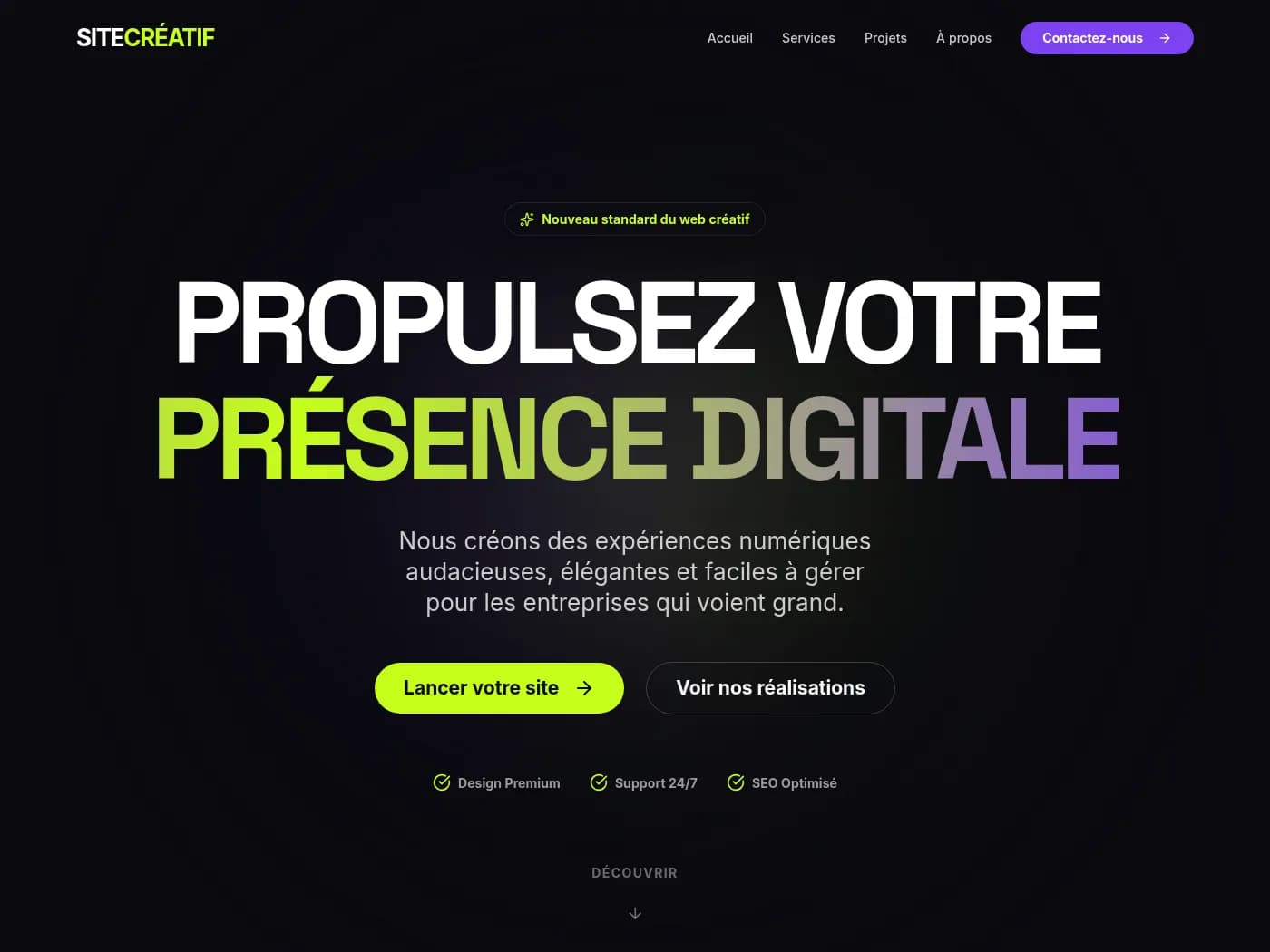 Site Créatif Facile