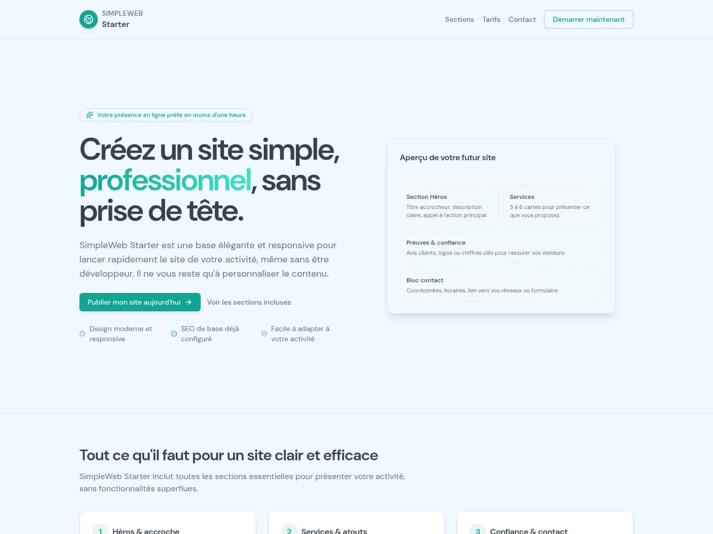 SimpleWeb Starter