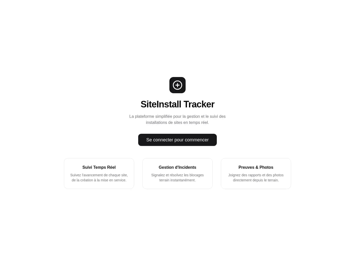 Site Install Tracker