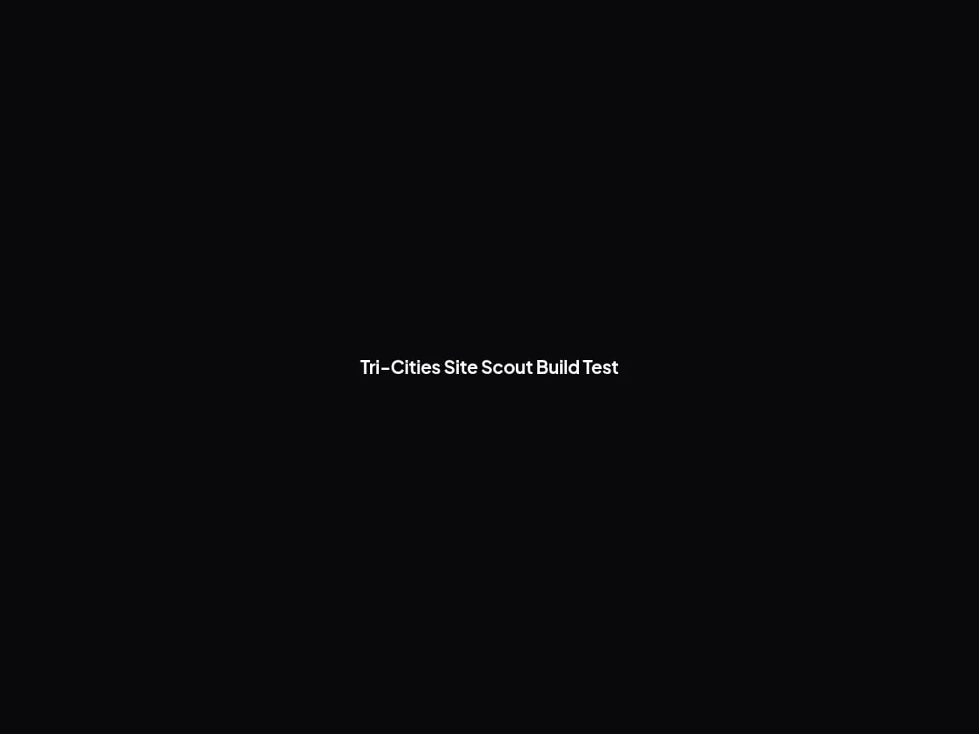 Tri-Cities Site Scout