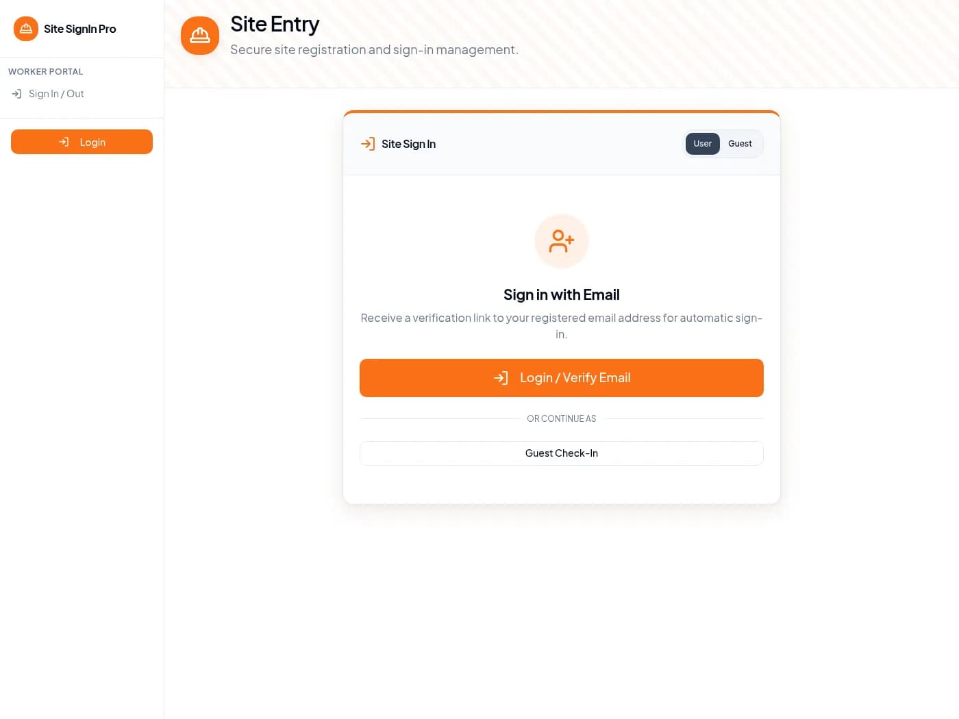 Site SignIn Pro