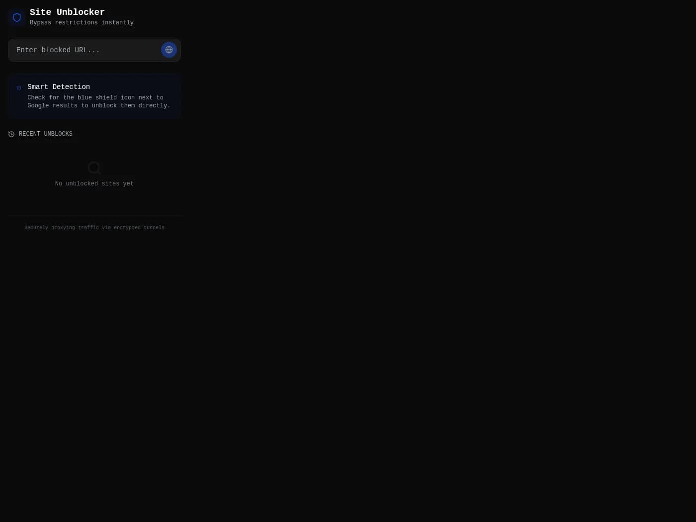 Site Unblocker Extension