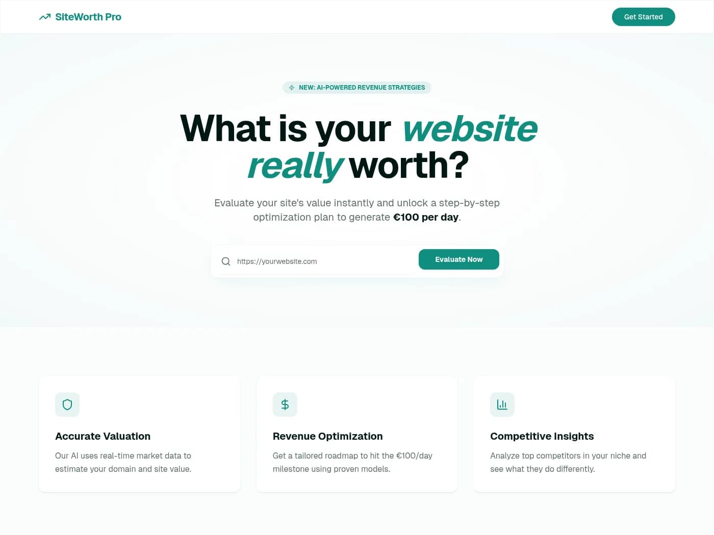 SiteWorth Pro
