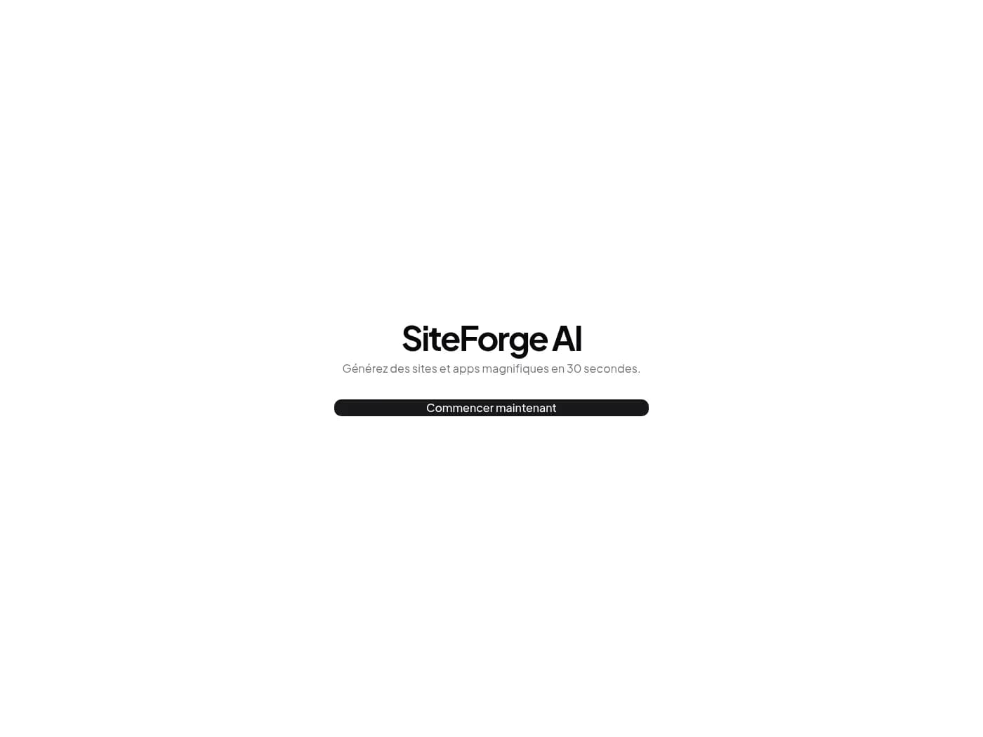 SiteForge AI