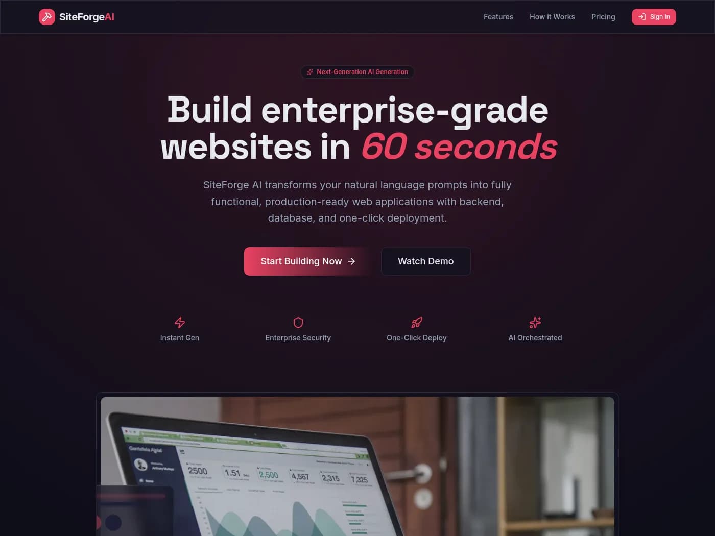 SiteForge AI Platform