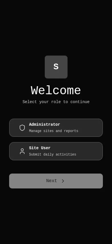 SiteSnap Reporting App