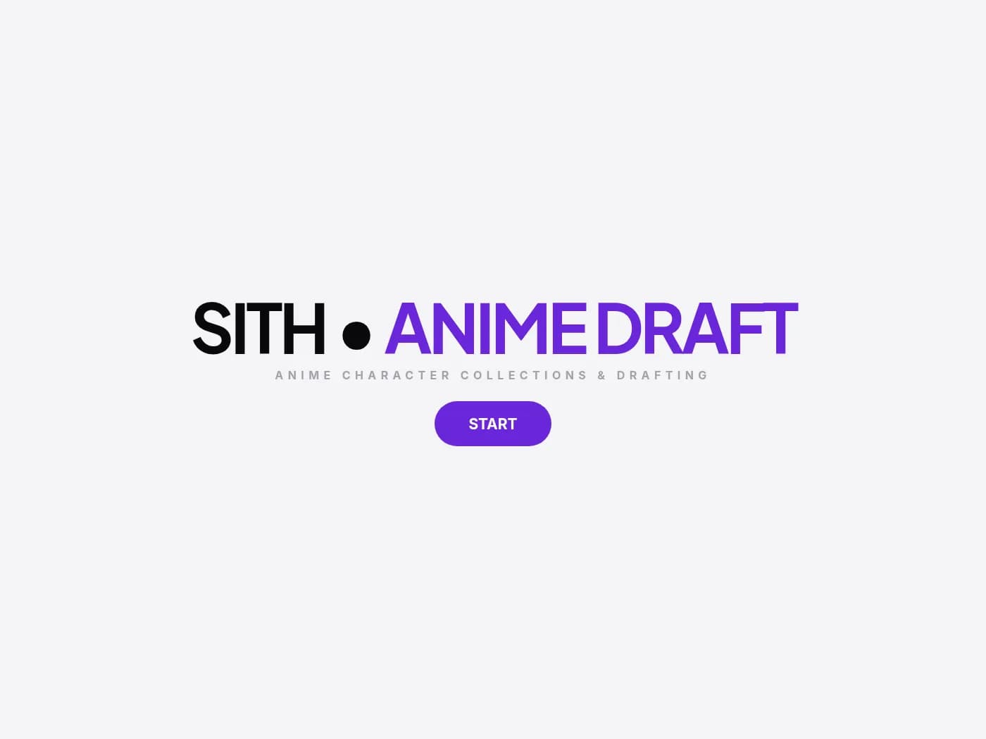 SITH Anime Draft App