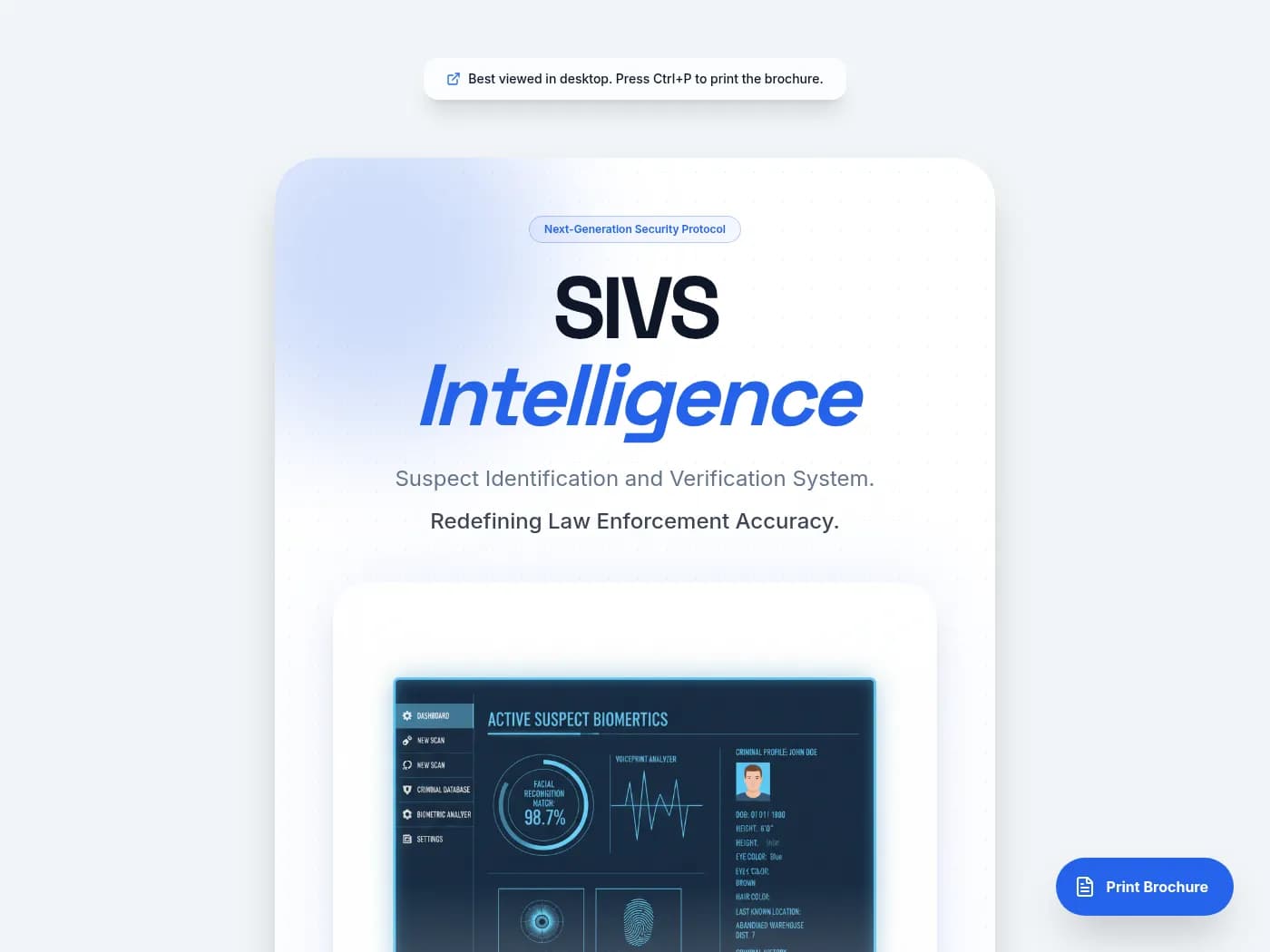 SIVS Brochure Designer