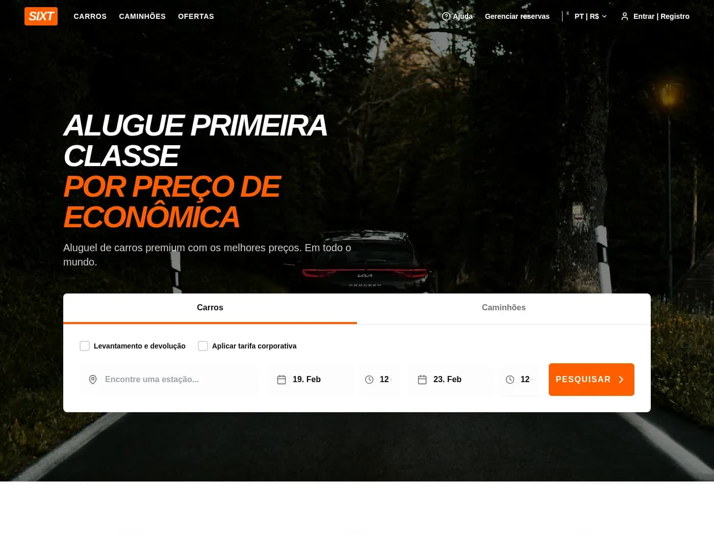 Sixt Rental Clone