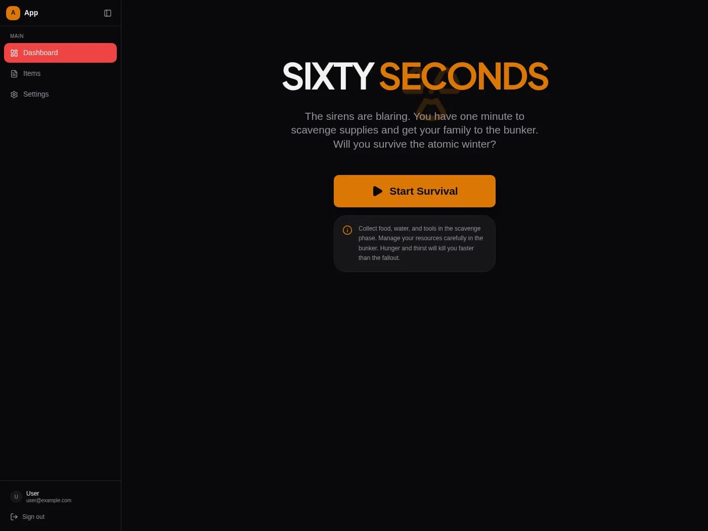 Real-Time Sixty Seconds