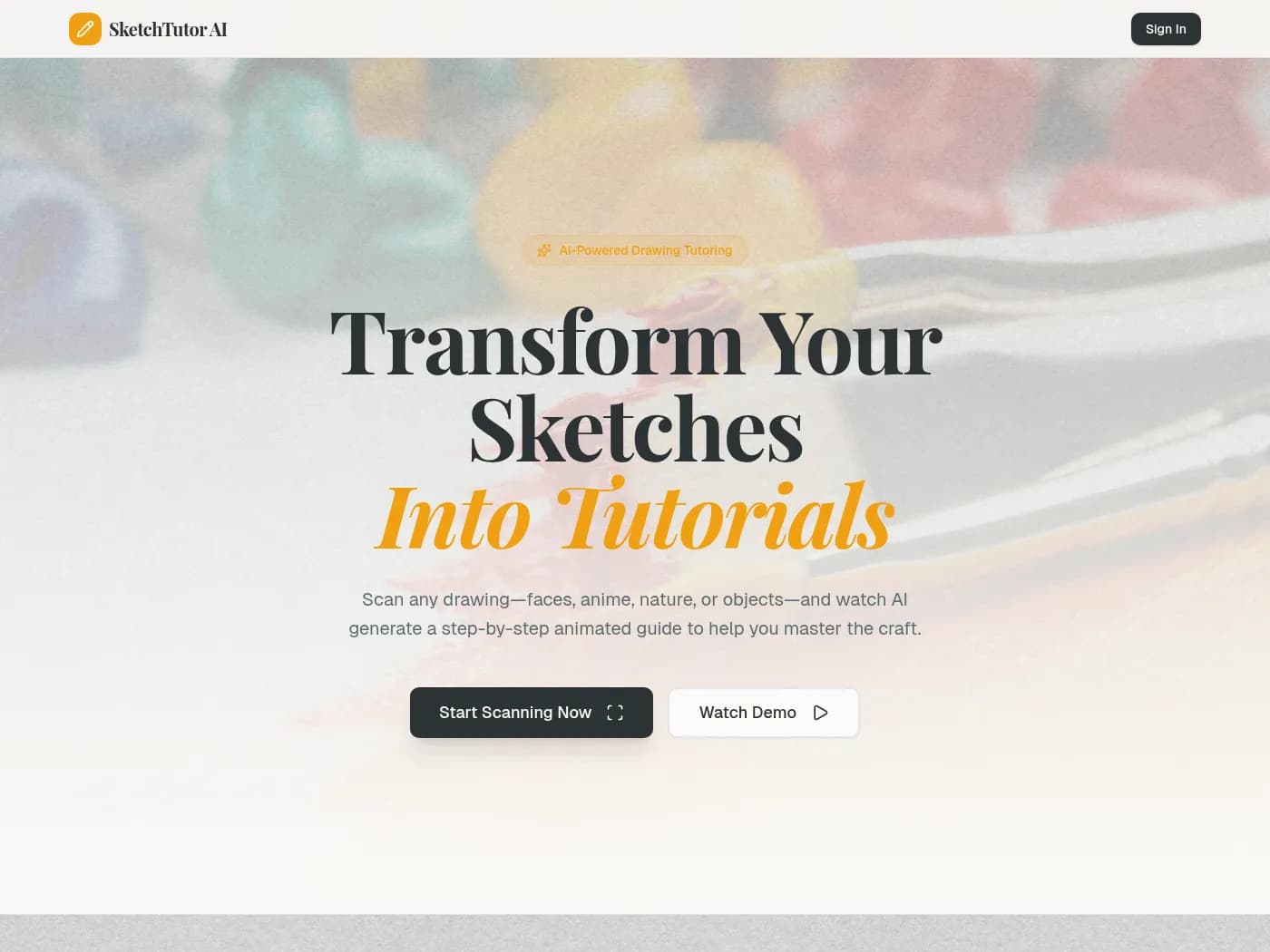 SketchTutor AI