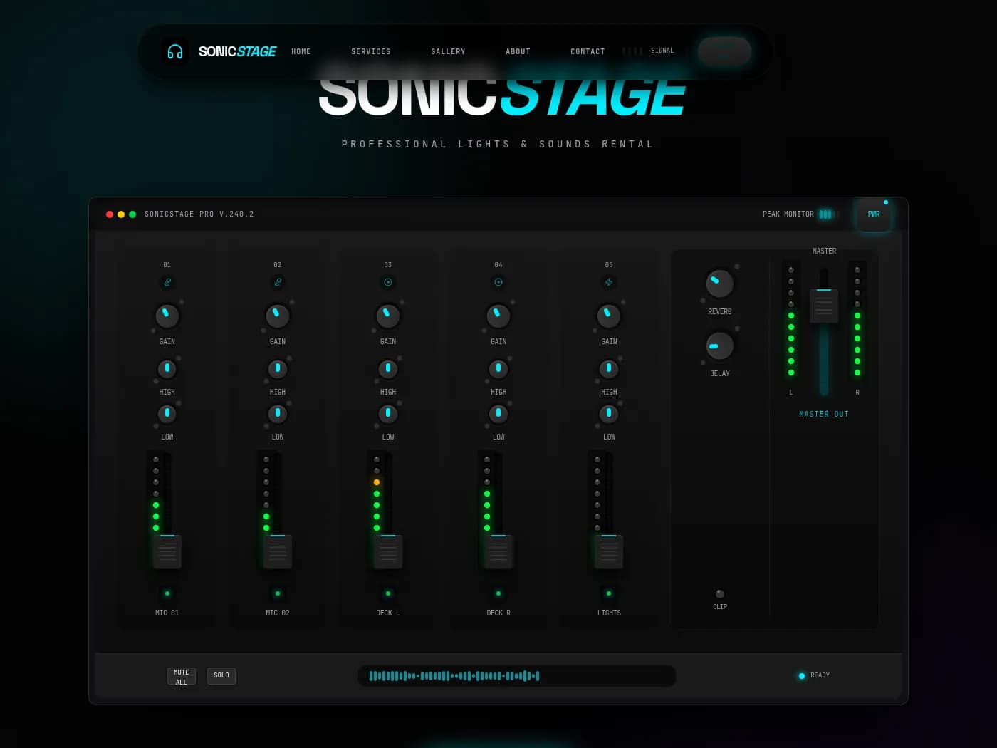 SonicStage Website Template