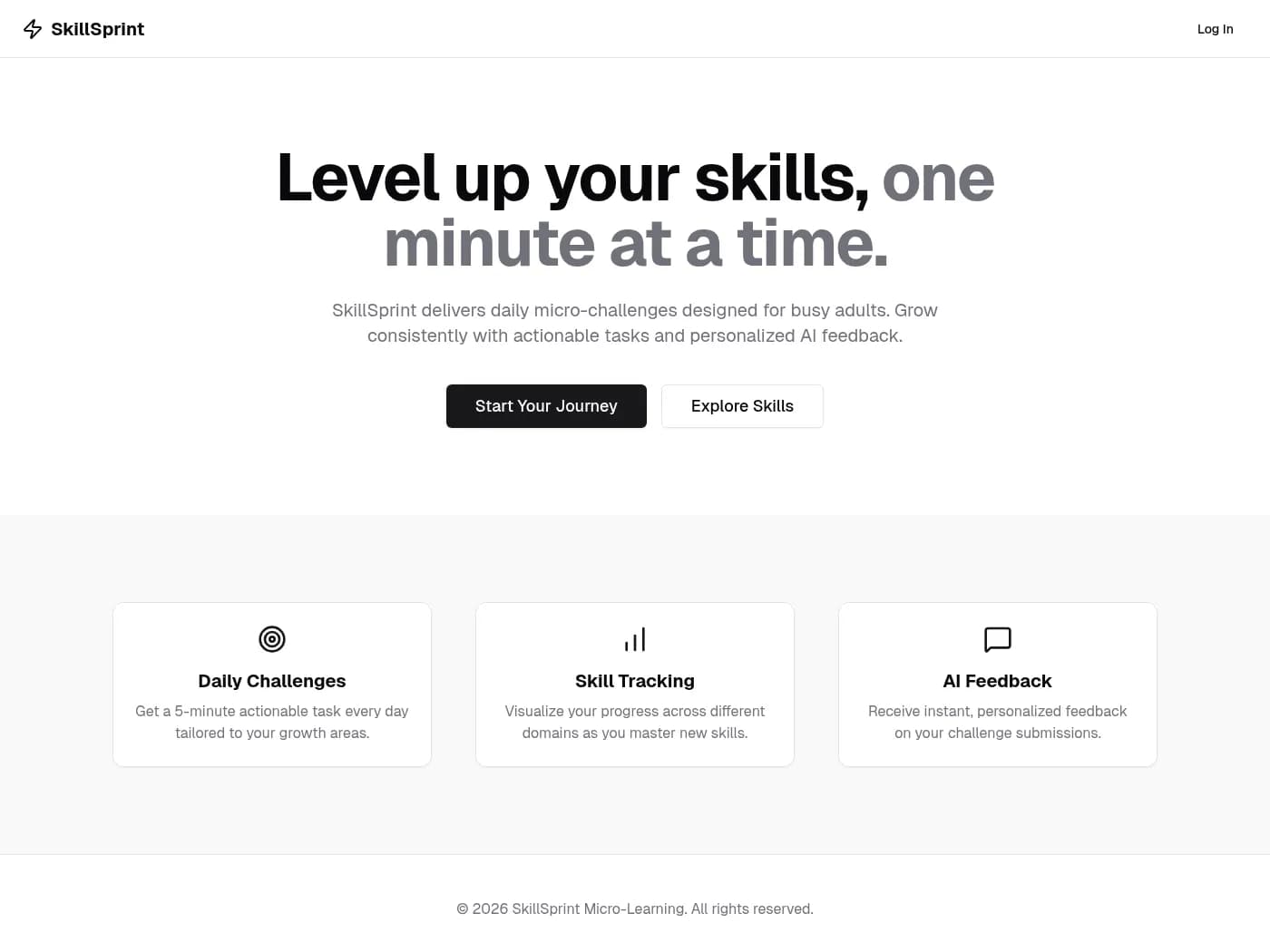 SkillSprint Micro-Learning