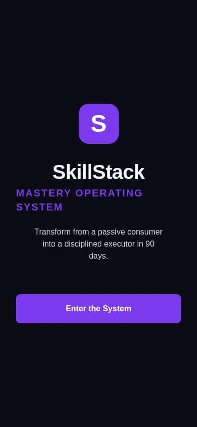 SkillStack: Mastery OS