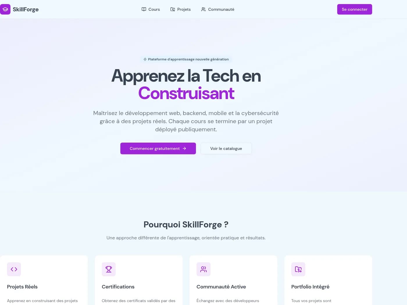 SkillForge Platform
