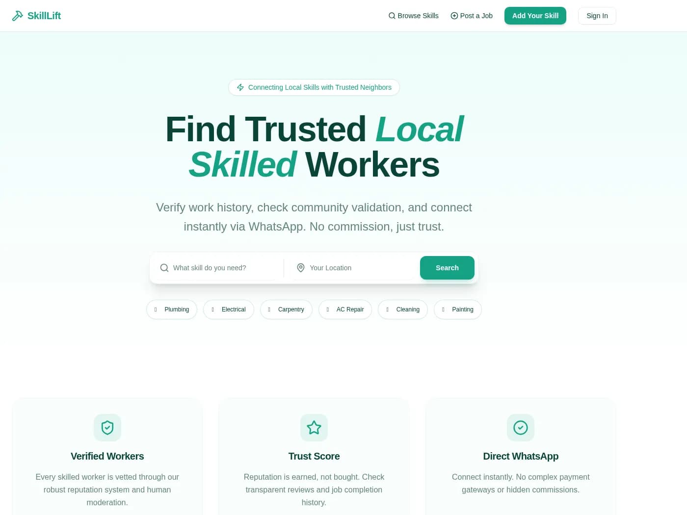 SkillLift Web Platform