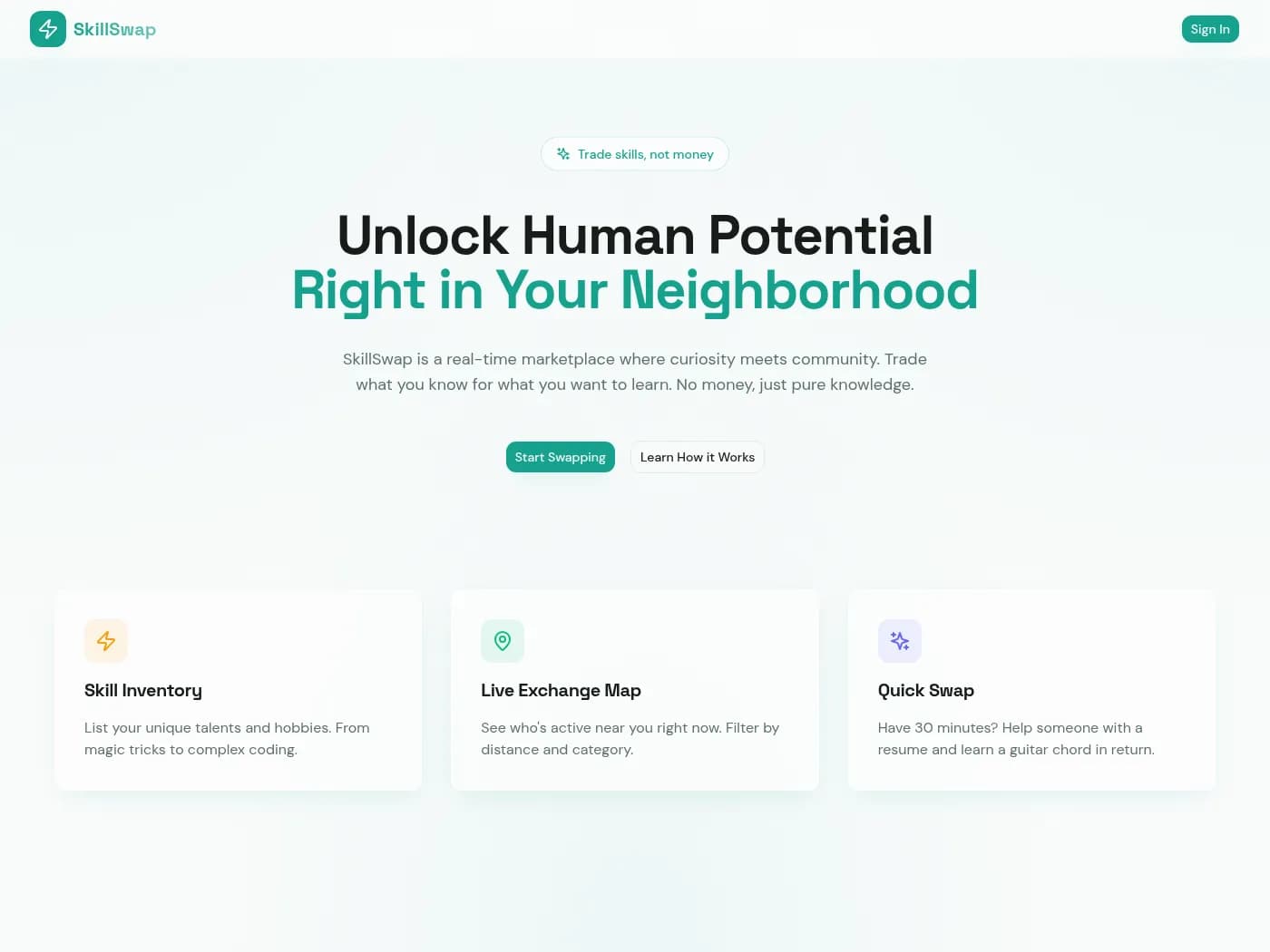 SkillSwap Marketplace