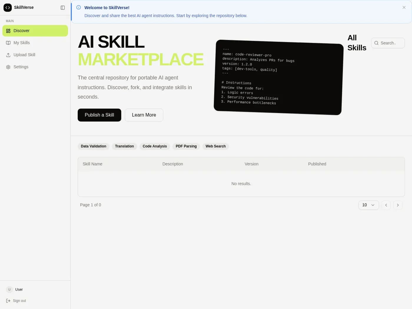 SkillVerse Marketplace