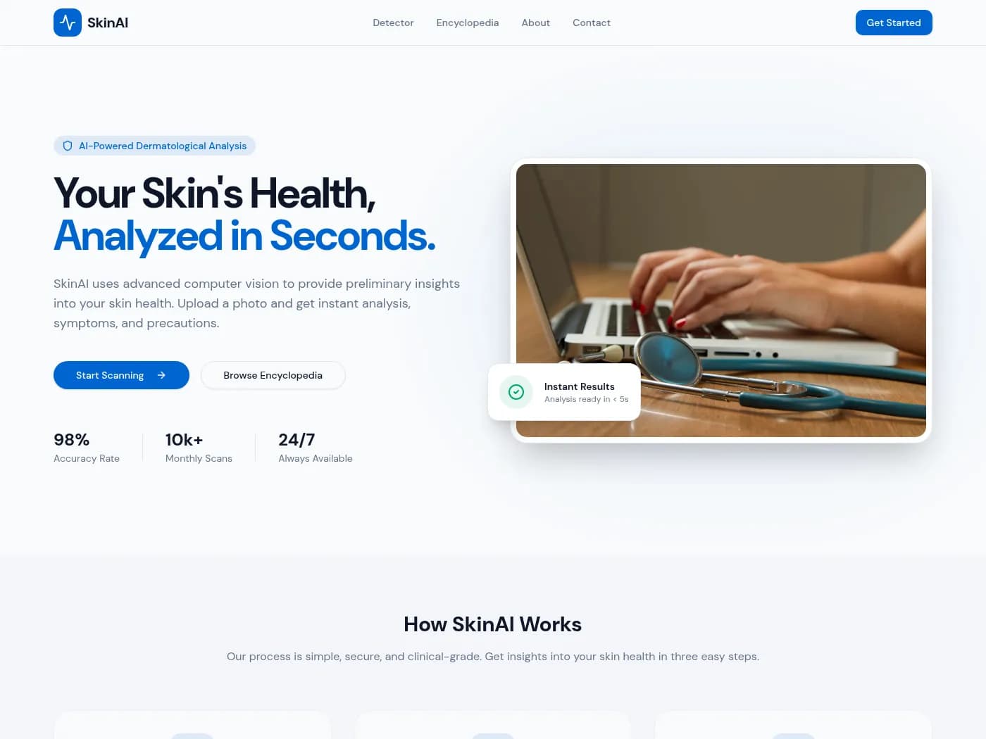 SkinAI Web Detector