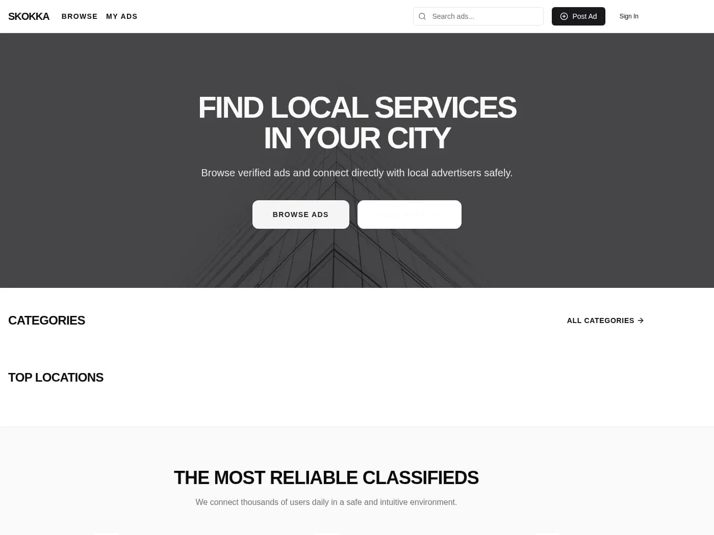 Skokka Classifieds Web