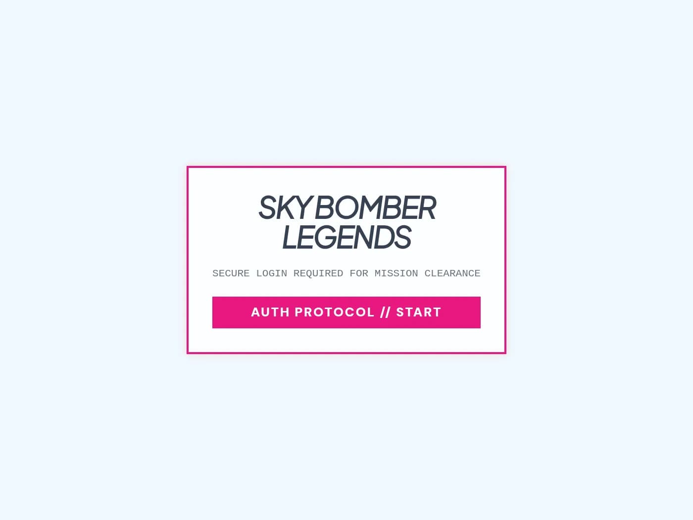 Sky Bomber Legends