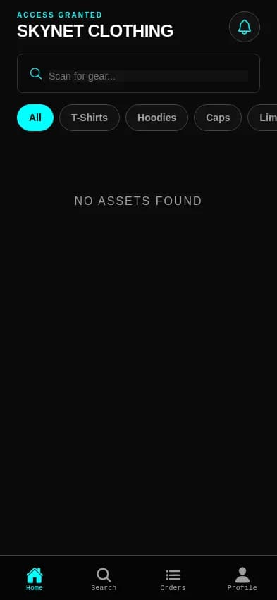 Skynet Clothing App