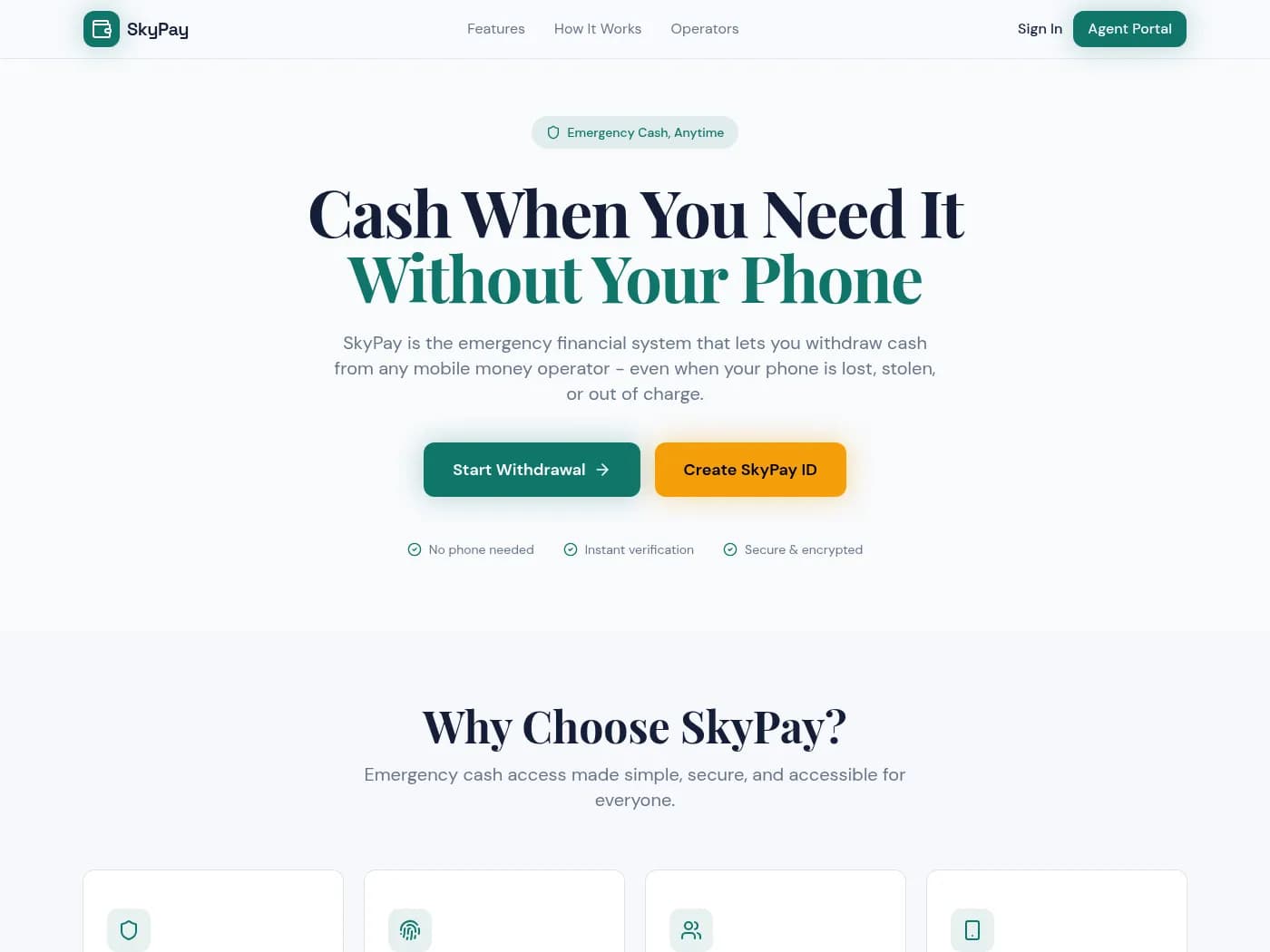 SkyPay Emergency Withdraw