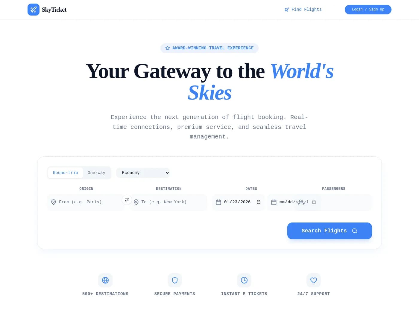 SkyTicket Platform