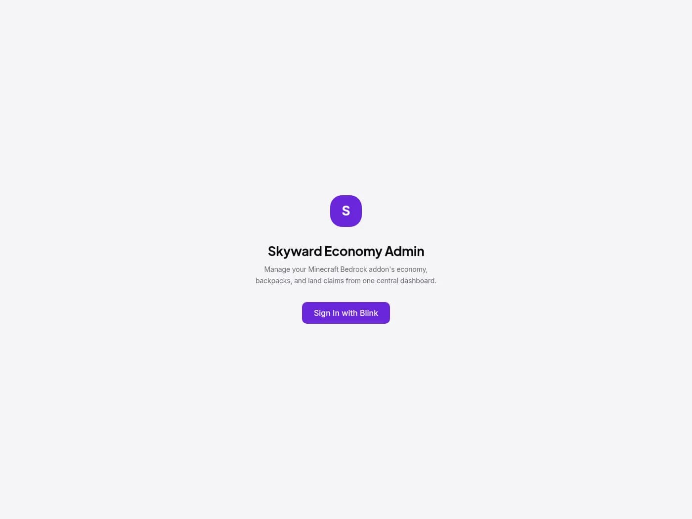 Skyward Economy Addon