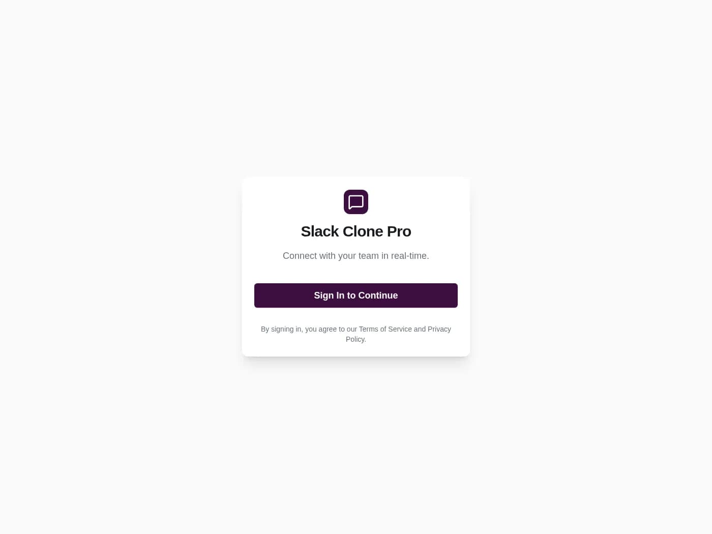 Slack Clone Pro