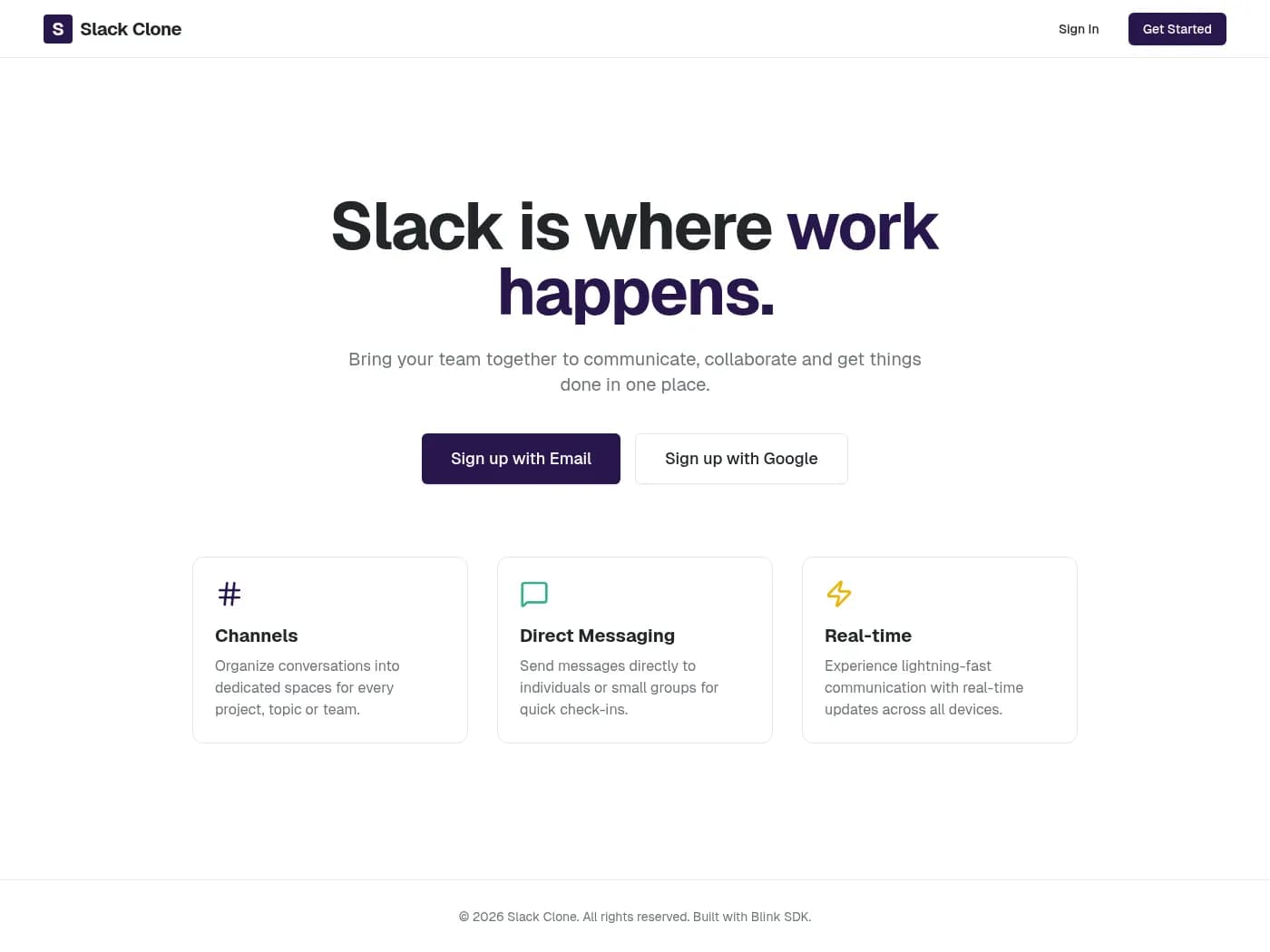 Slack Clone