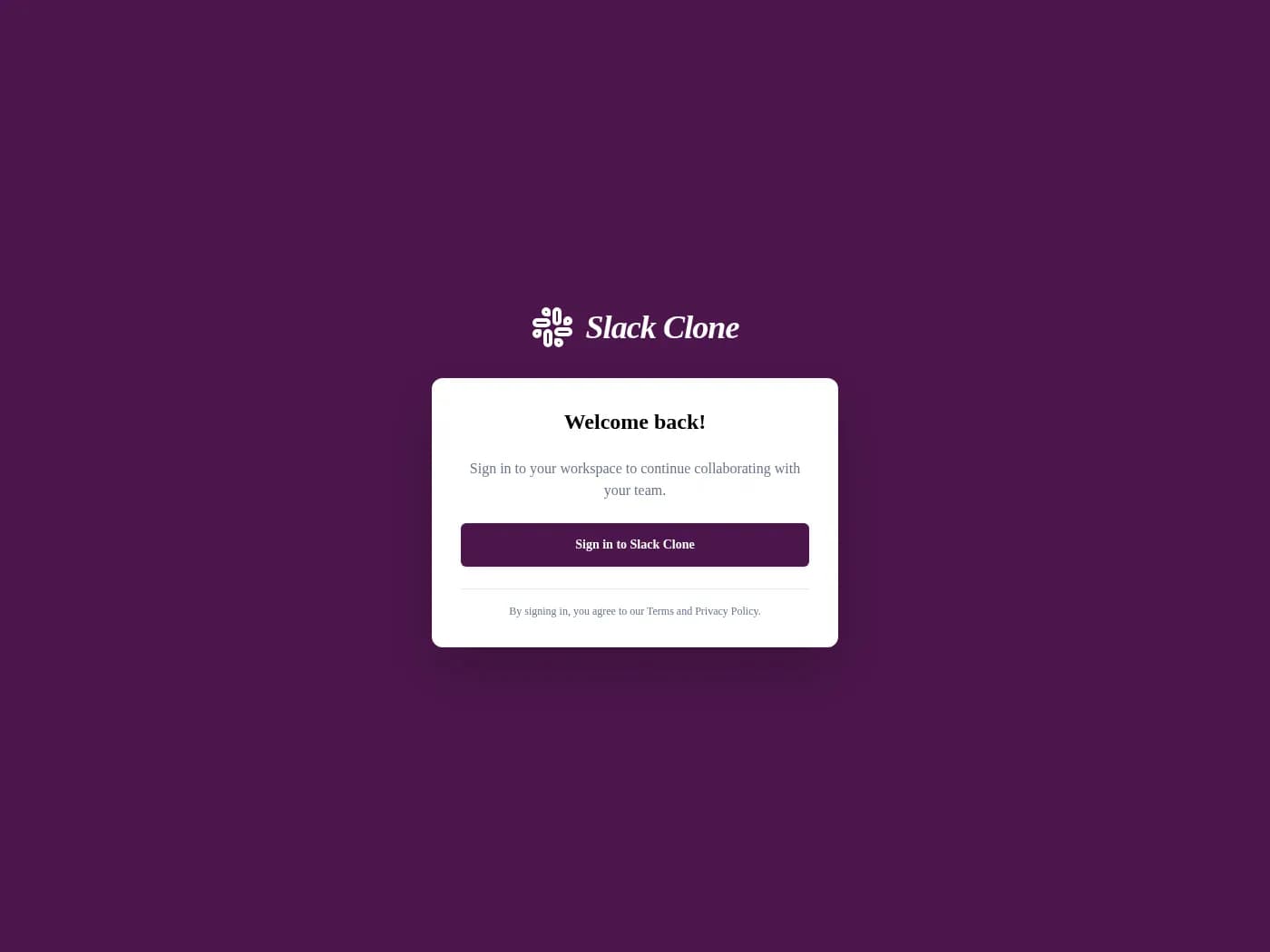 Slack Clone
