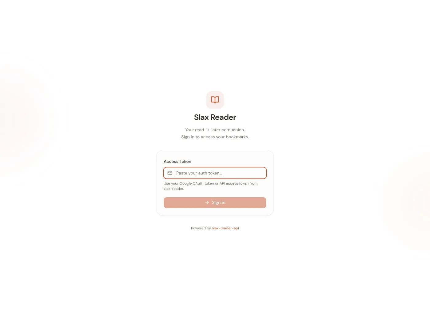 Slax Reader Web