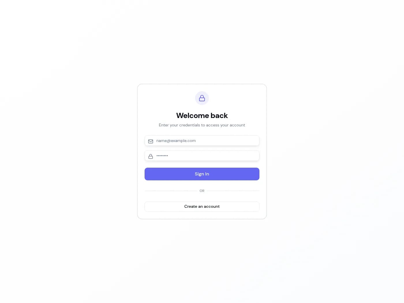 Sleek Login App