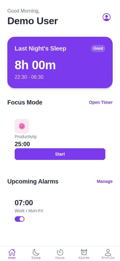Sleep Focus Tracker