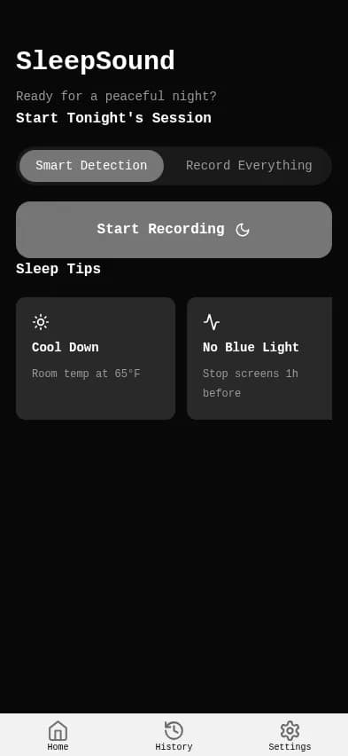 SleepSound Tracker
