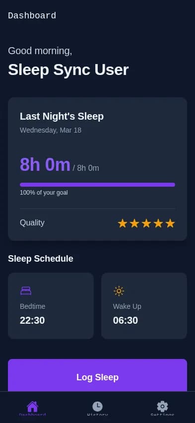 Sleep Sync App