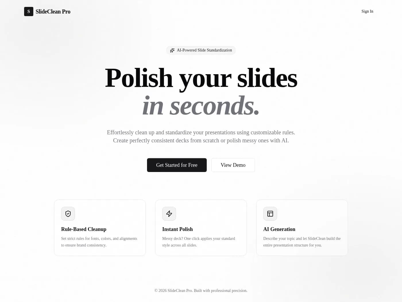 SlideClean Pro