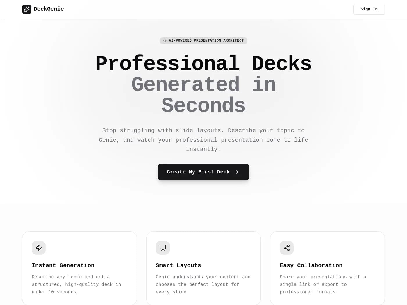 DeckGenie