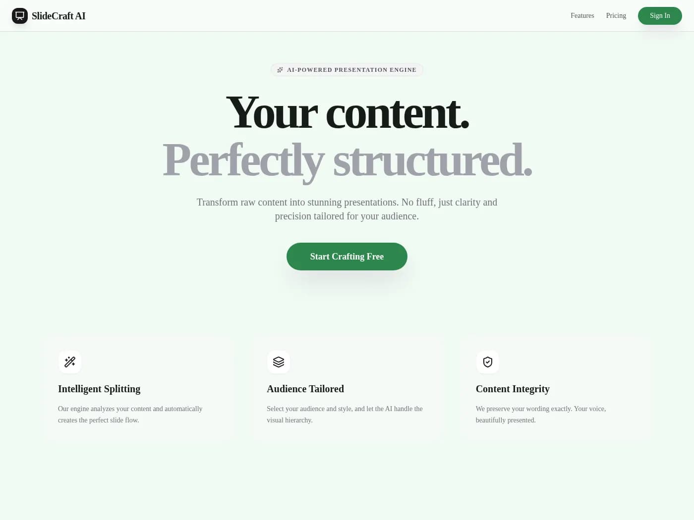 SlideCraft AI
