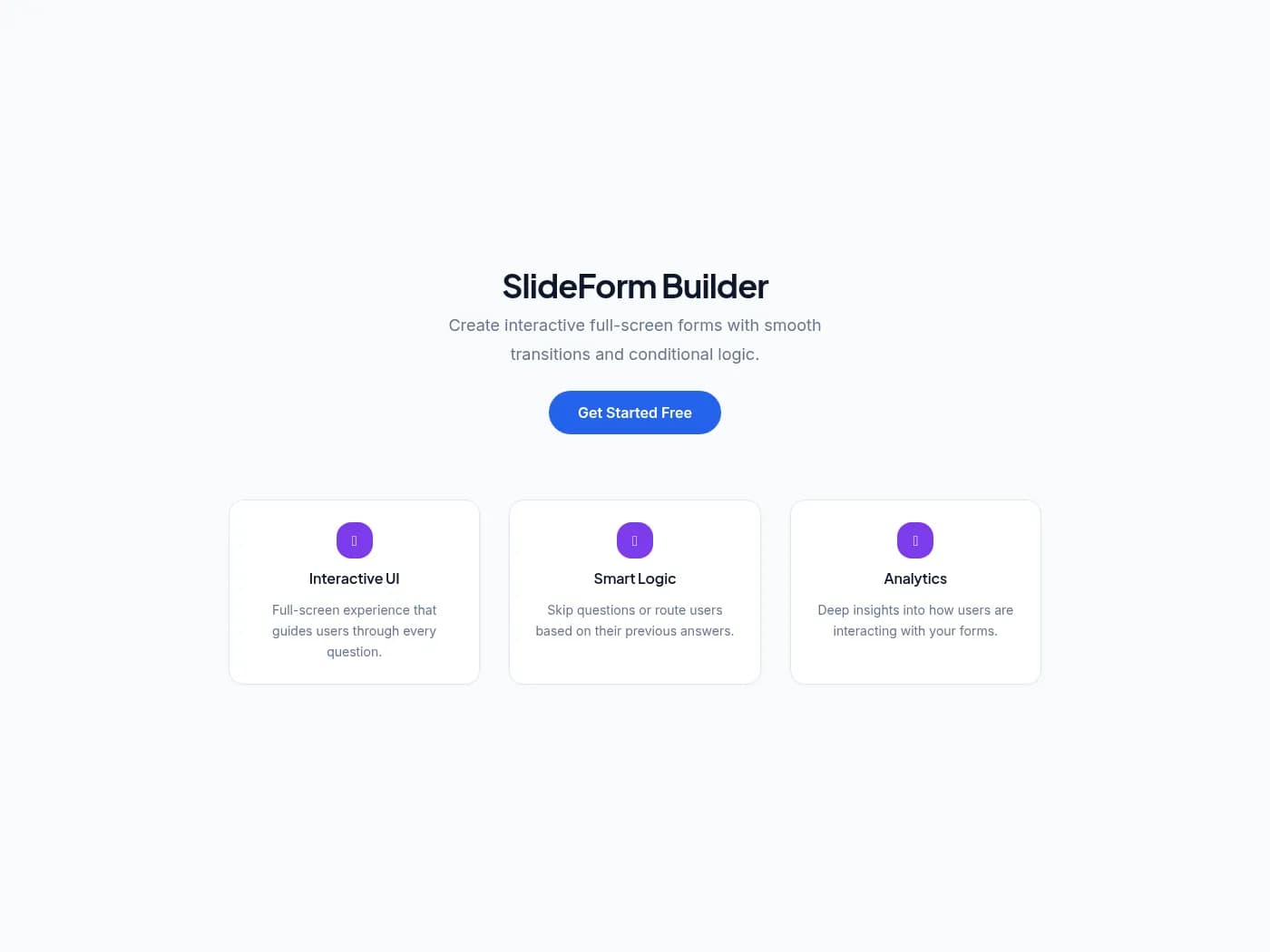 SlideForm Builder