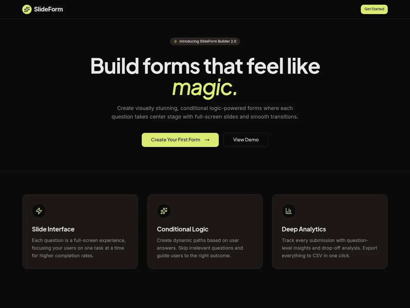 SlideForm Builder