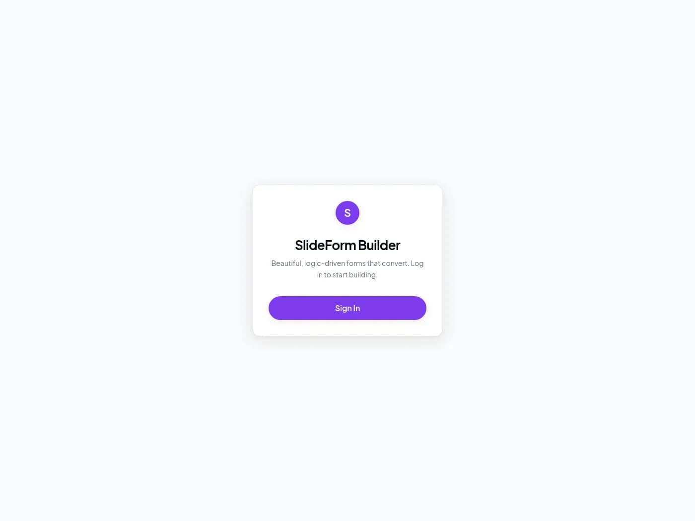 SlideForm Builder