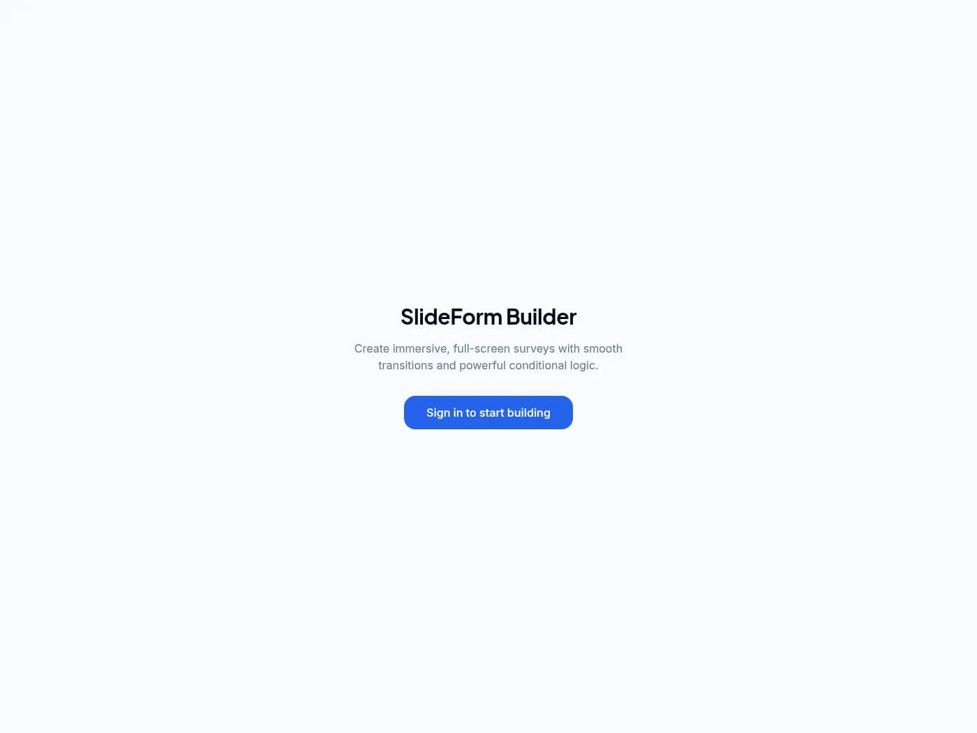 SlideForm Builder