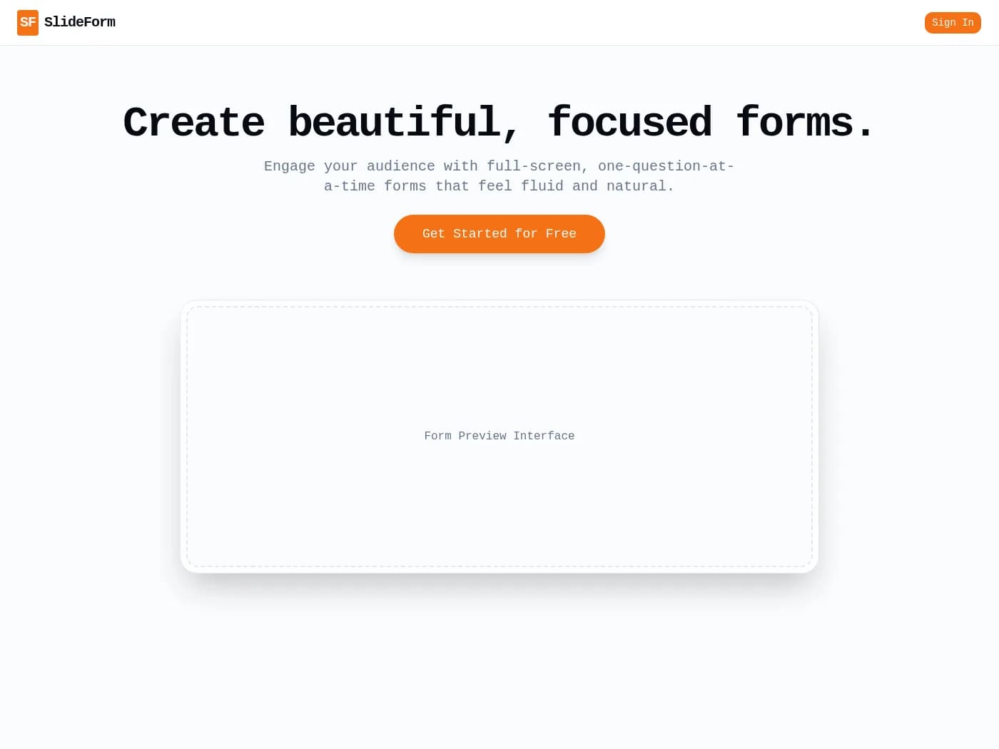 SlideForm Builder